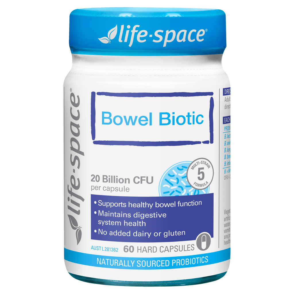 Bowel Biotic | 5 Strains Beneficial Bacteria | Shop Life-Space Probiotics